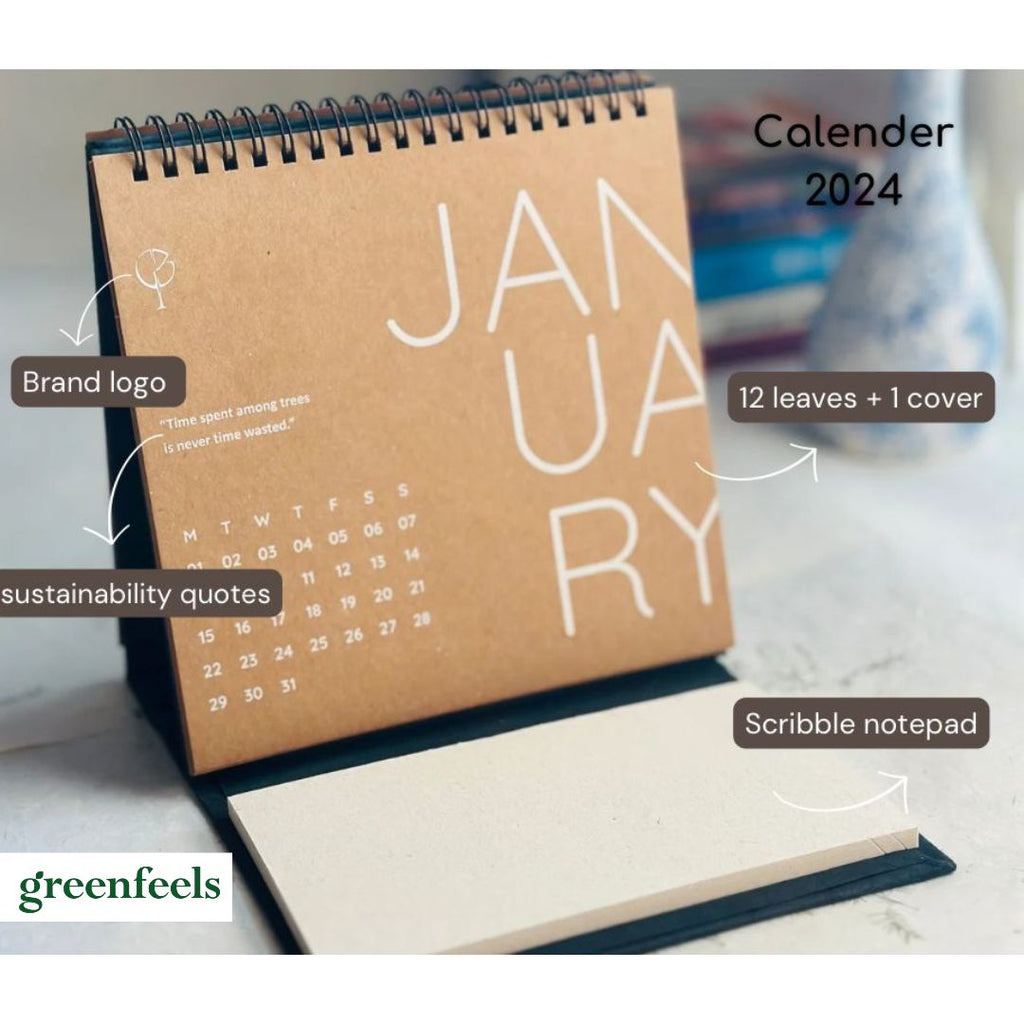 Buy New year- Plantable calender with notepad-Bulk buy Online in India